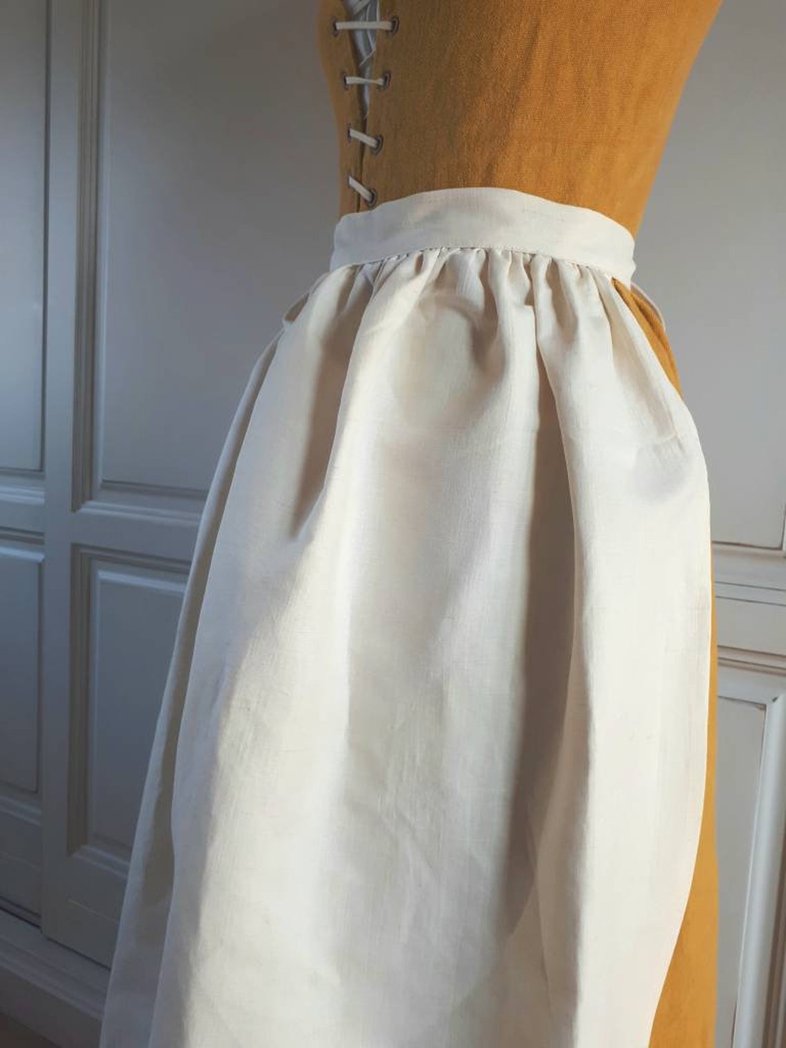 Historical Apron in Linen or Cotton. 16th Century Apron Tudor - Etsy