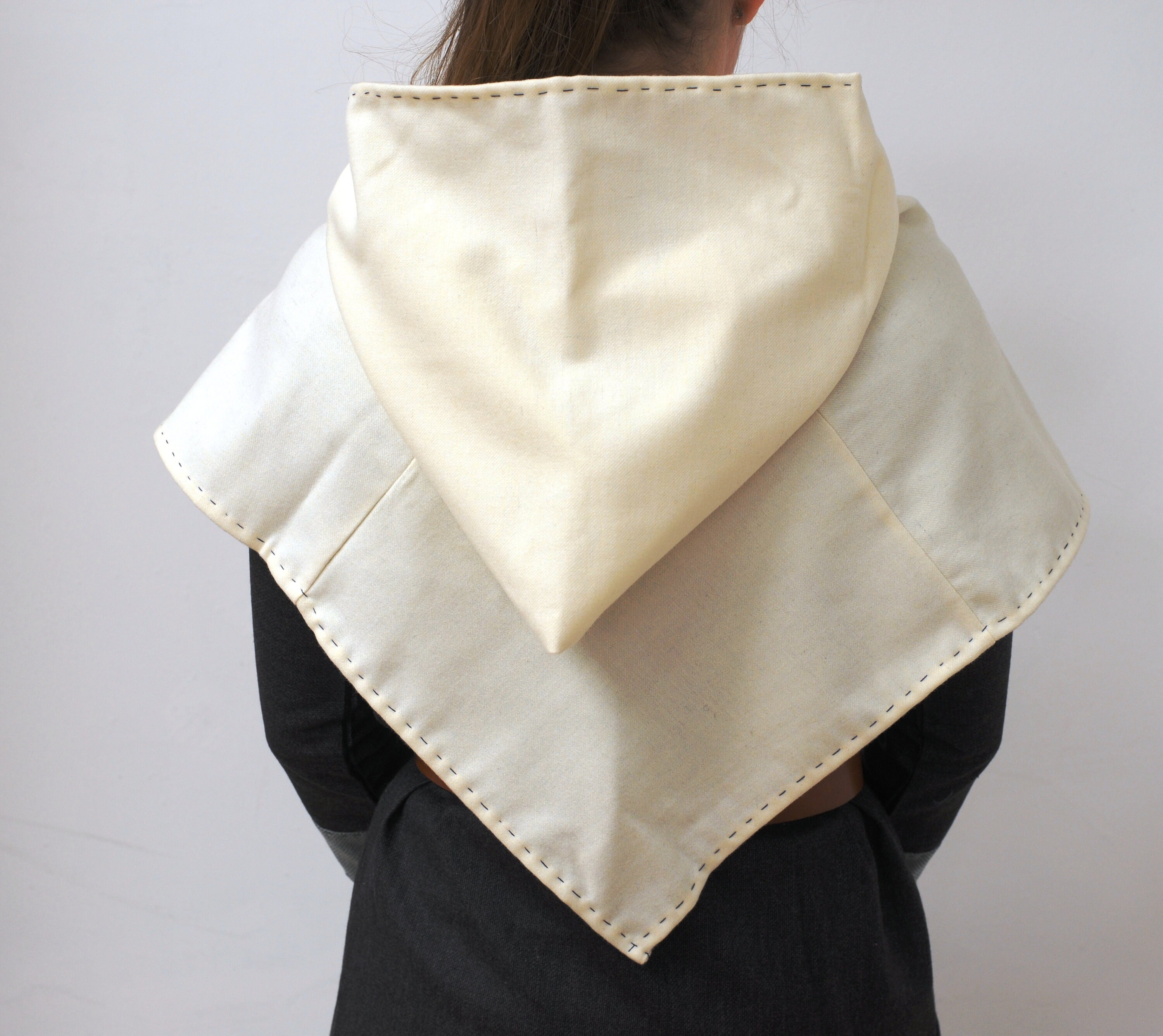 Medieval Wool Hood Warm and Soft Ready for Delivery. Viking - Etsy