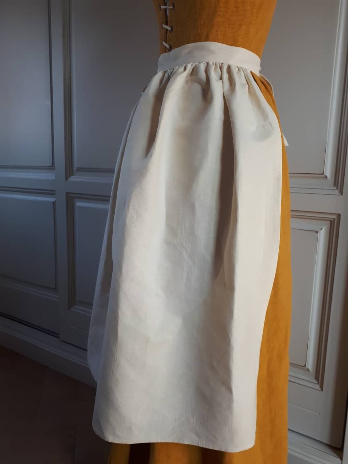 Historical Apron in Linen or Cotton. 16th Century Apron Tudor - Etsy