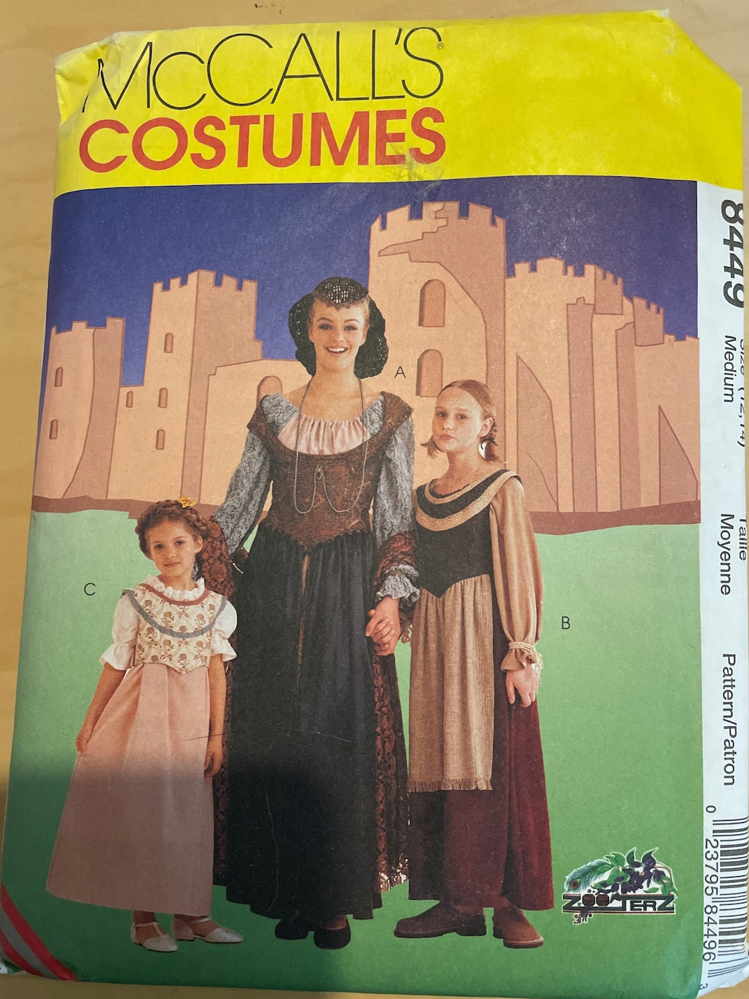 Mccall's Costume Pattern 8449 for Women's Historical Costumes - Etsy