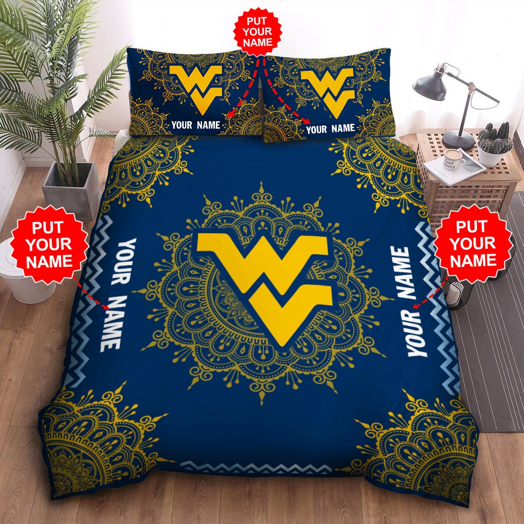 West Virglnia Mountaineers Duvet Cover Bedding Set BD886 - Etsy