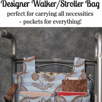 Reversible Walker Bag Sewing Pattern: Floral Print Caddy (PDF Pattern ...