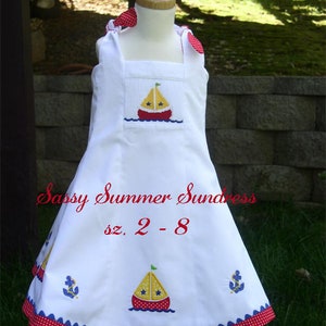 Sassy Summer Sundress Pattern, Sz. 2 - 8 - Etsy