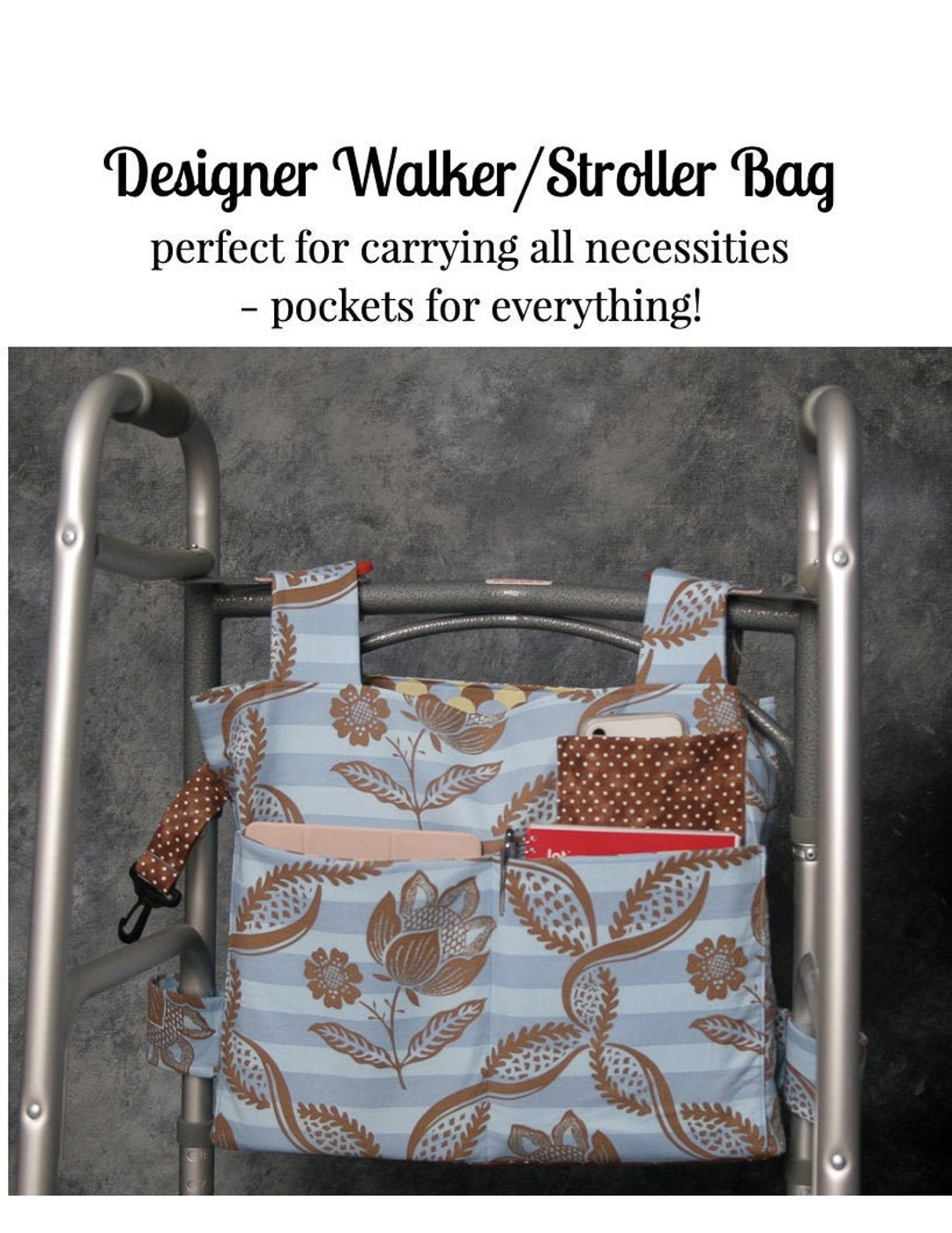 Designer Walker/stroller Bag PDF Pattern - Etsy