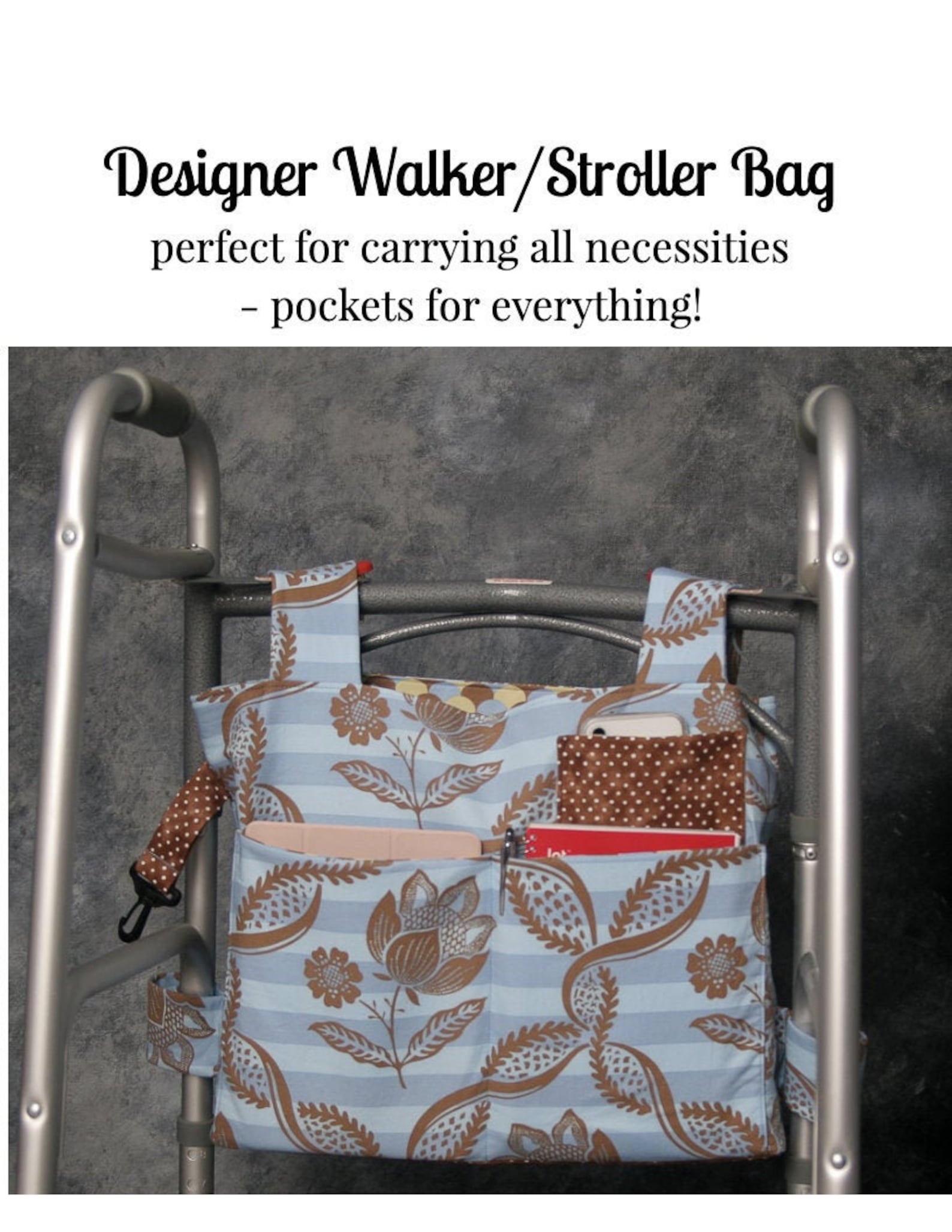 Designer Walker/stroller Bag PDF Pattern | Etsy