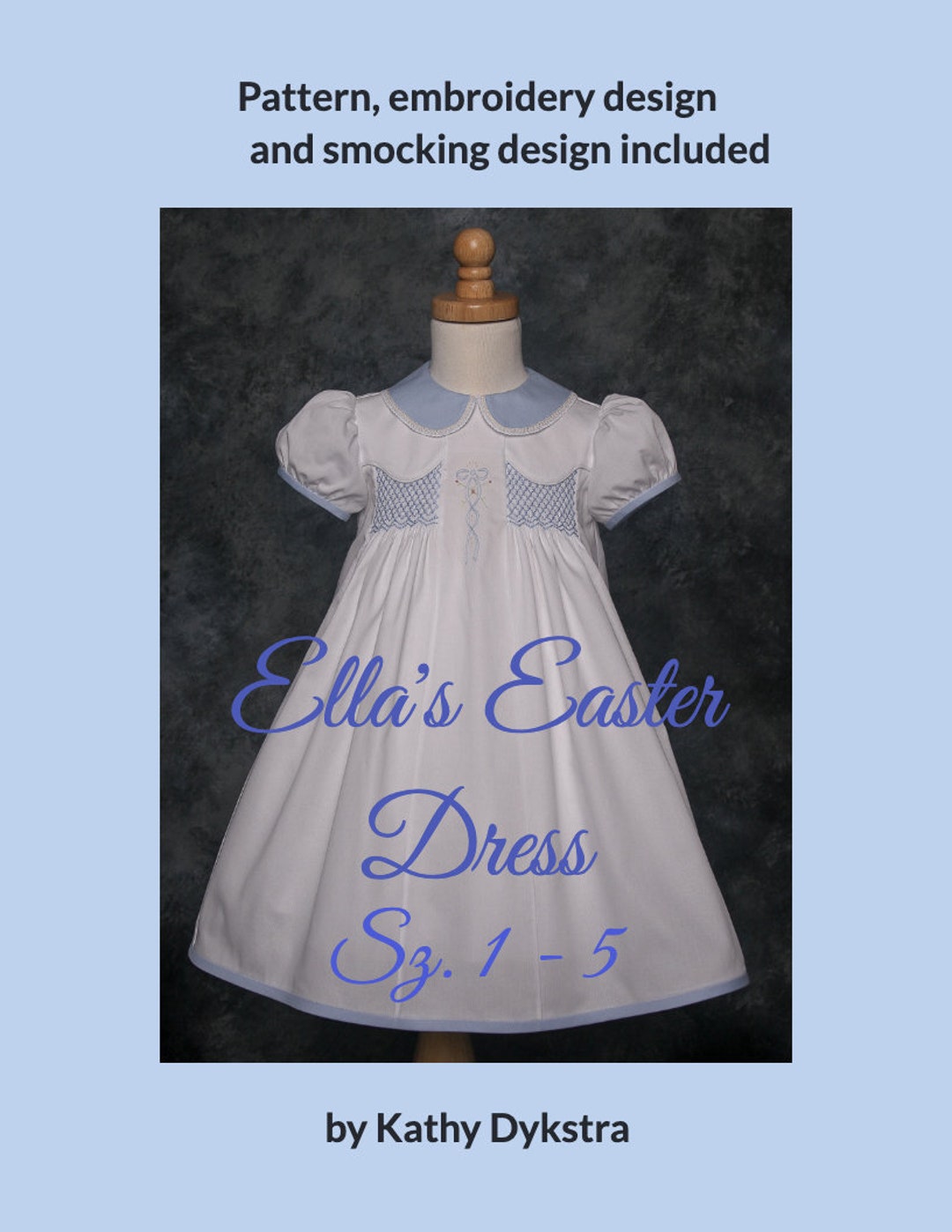 Ella's Easter Dress PDF Pattern, Sizes 1 - 5 - Etsy