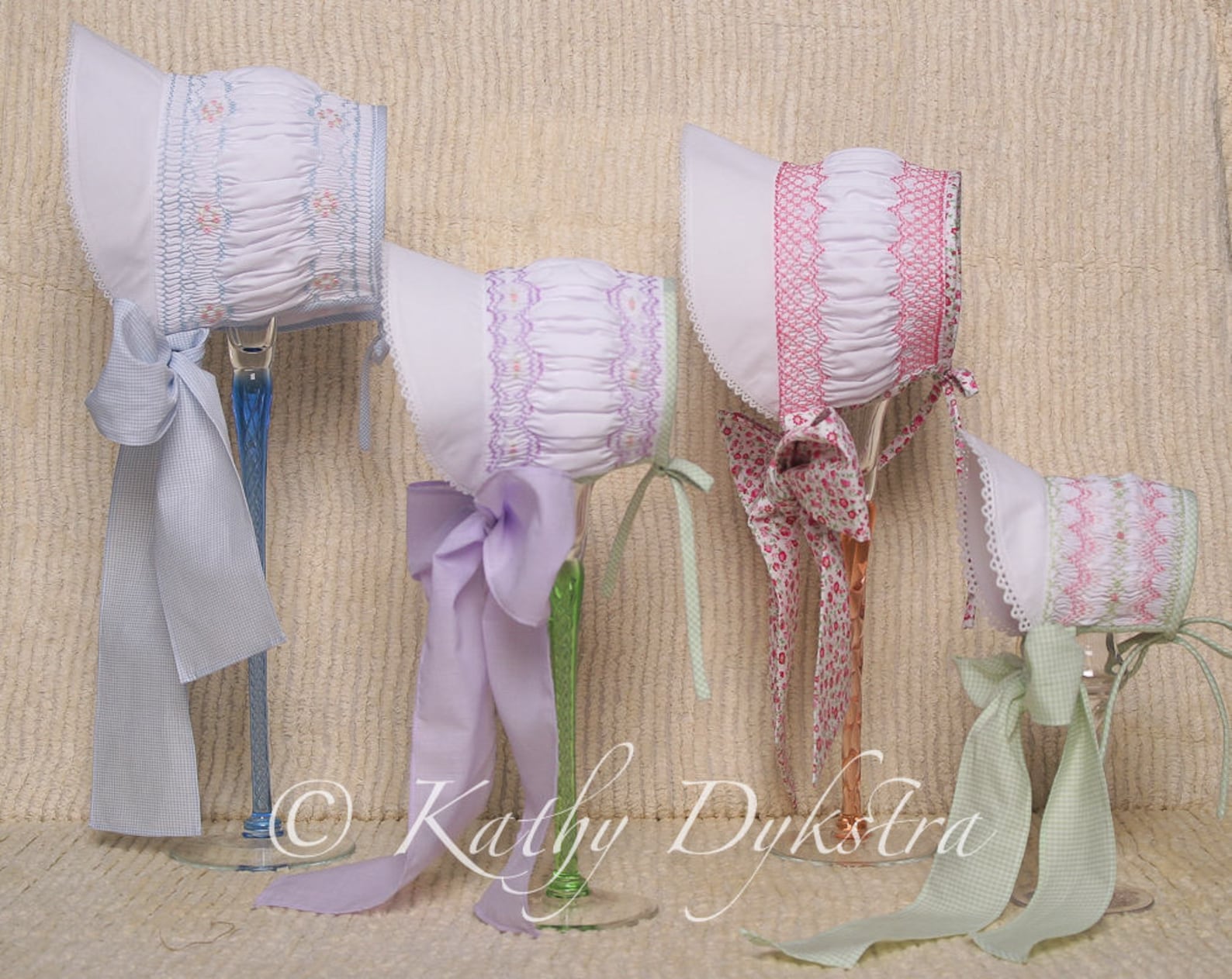 Bella's Vintage Smocked Bonnet Pattern Preemie 3t - Etsy