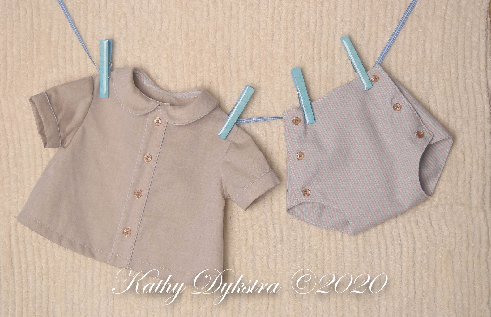 Tiffany/thomas Diaper Set PDF Pattern - Shirt, Dress, Daygown & Diaper ...
