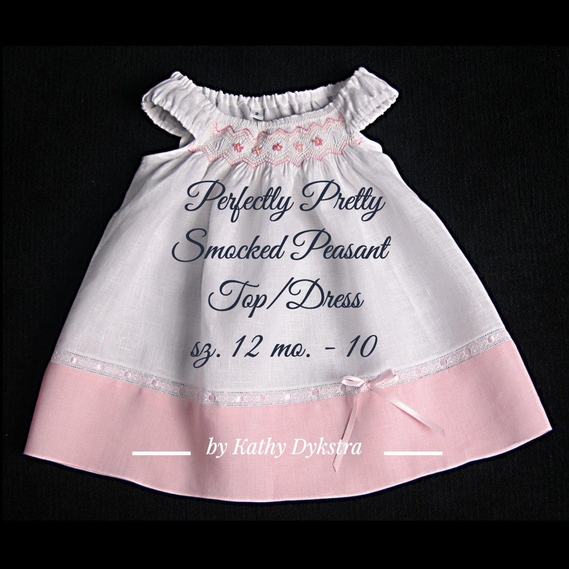 Perfectly Pretty Top/dress PDF Pattern, Sz. 12 Mo. - 10 - Etsy
