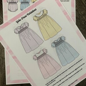 Smocked Yoke Dress Handbook PDF E-book - Etsy