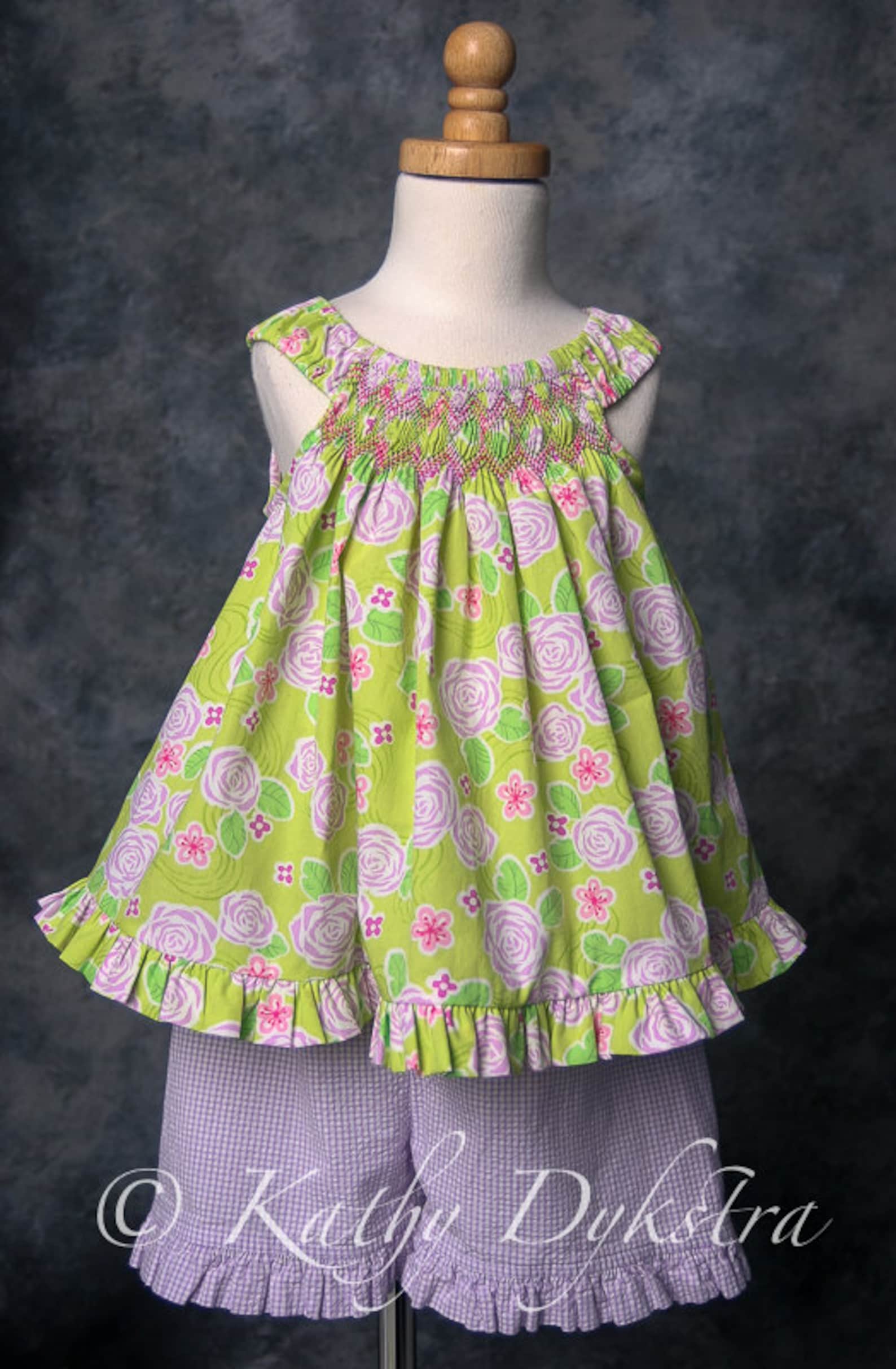 Perfectly Pretty Top/dress PDF Pattern, Sz. 12 Mo. - 10 - Etsy