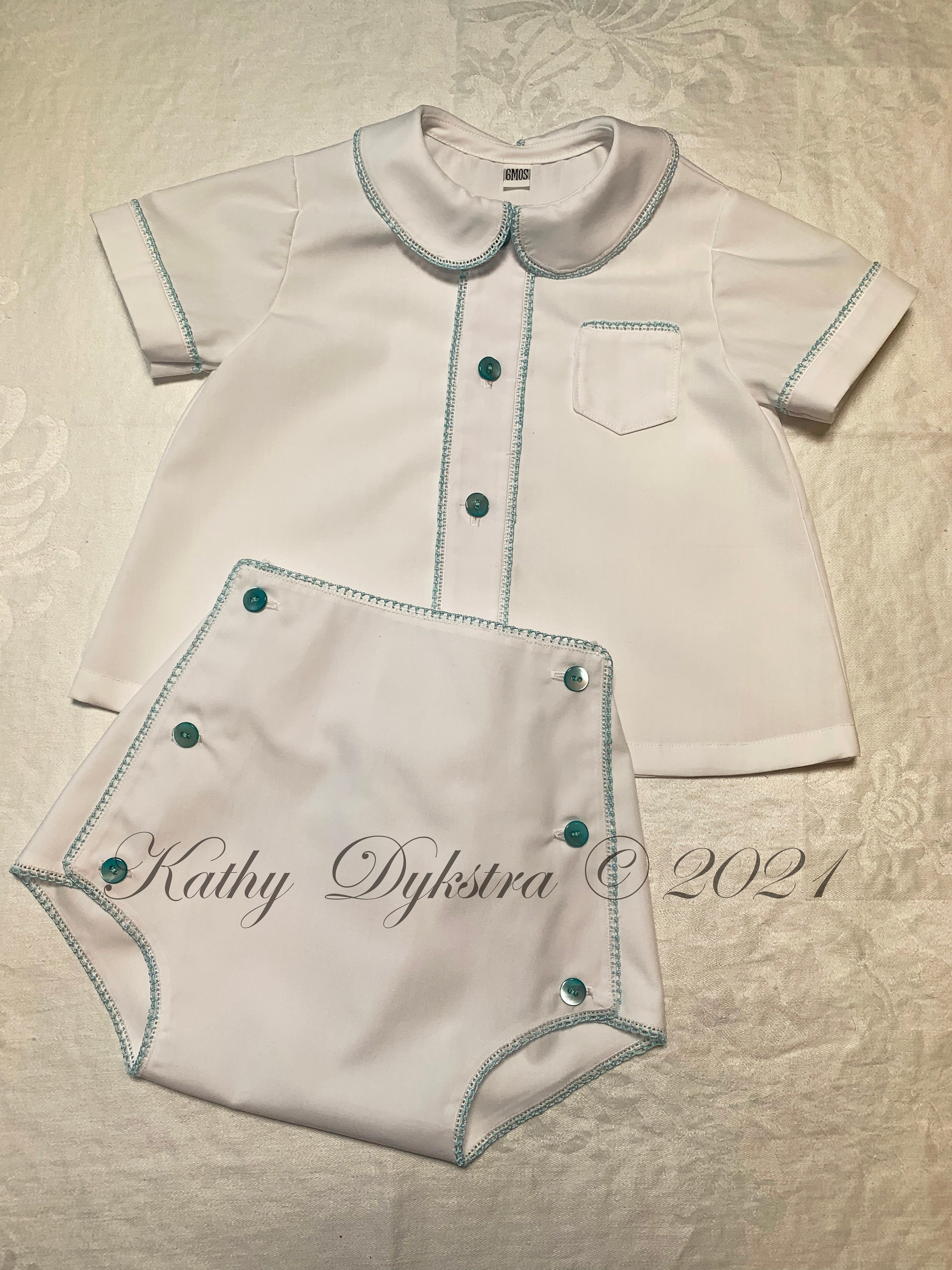Tiffany/thomas Diaper Set PDF Pattern - Shirt, Dress, Daygown & Diaper ...