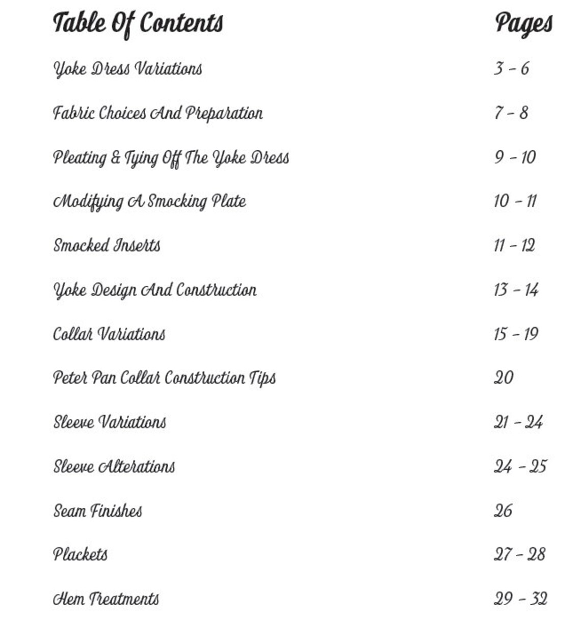 Smocked Yoke Dress Handbook PDF E-book - Etsy
