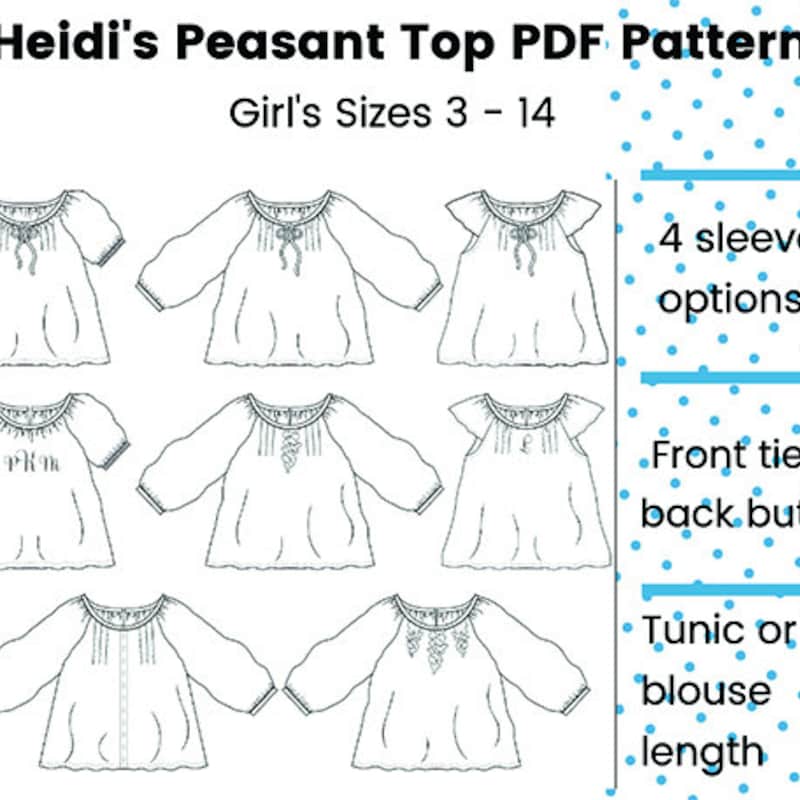 Peasant Top Pattern - Etsy