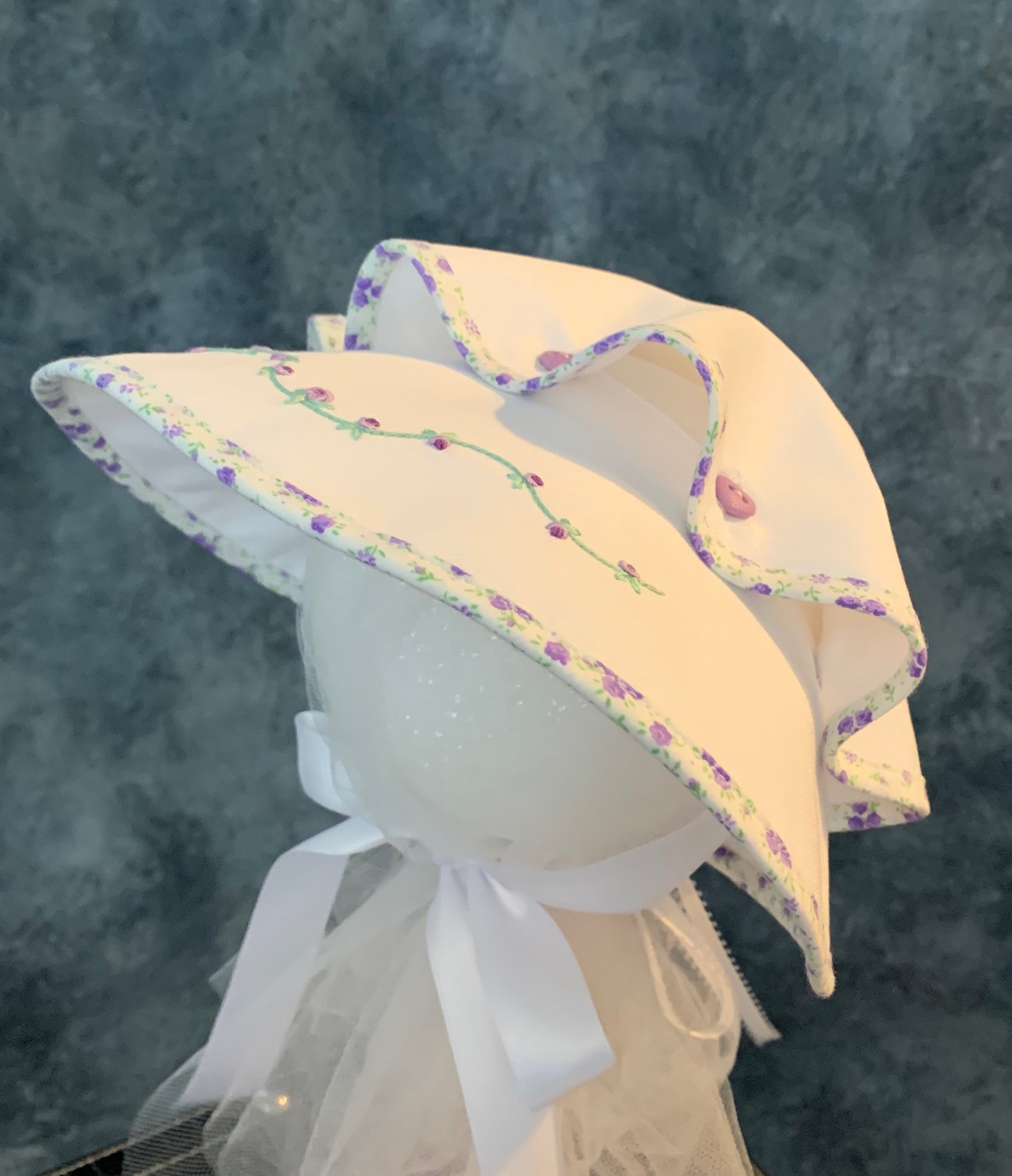 Southern Belle Button-on Bonnet PDF Pattern Size Doll | Etsy