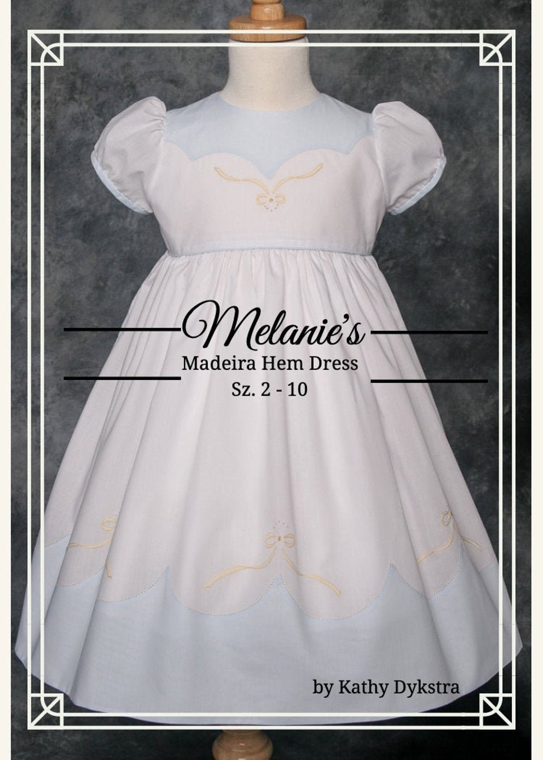 Melanie's Madeira Hem Dress PDF Pattern, Sz. 2 - 10 - Etsy