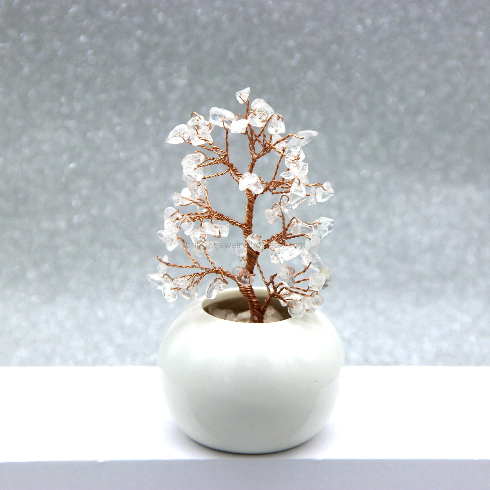 Multi Crystal Treegemstone Wire Sculpture Tree of | Etsy