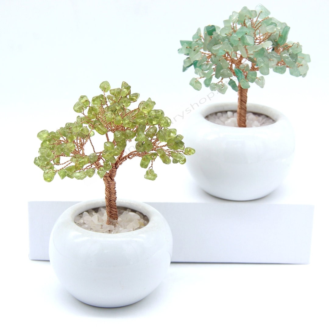 Peridot Wire Sculpture Tree of Life 2,gemstone Tree,feng Shui Tree ...
