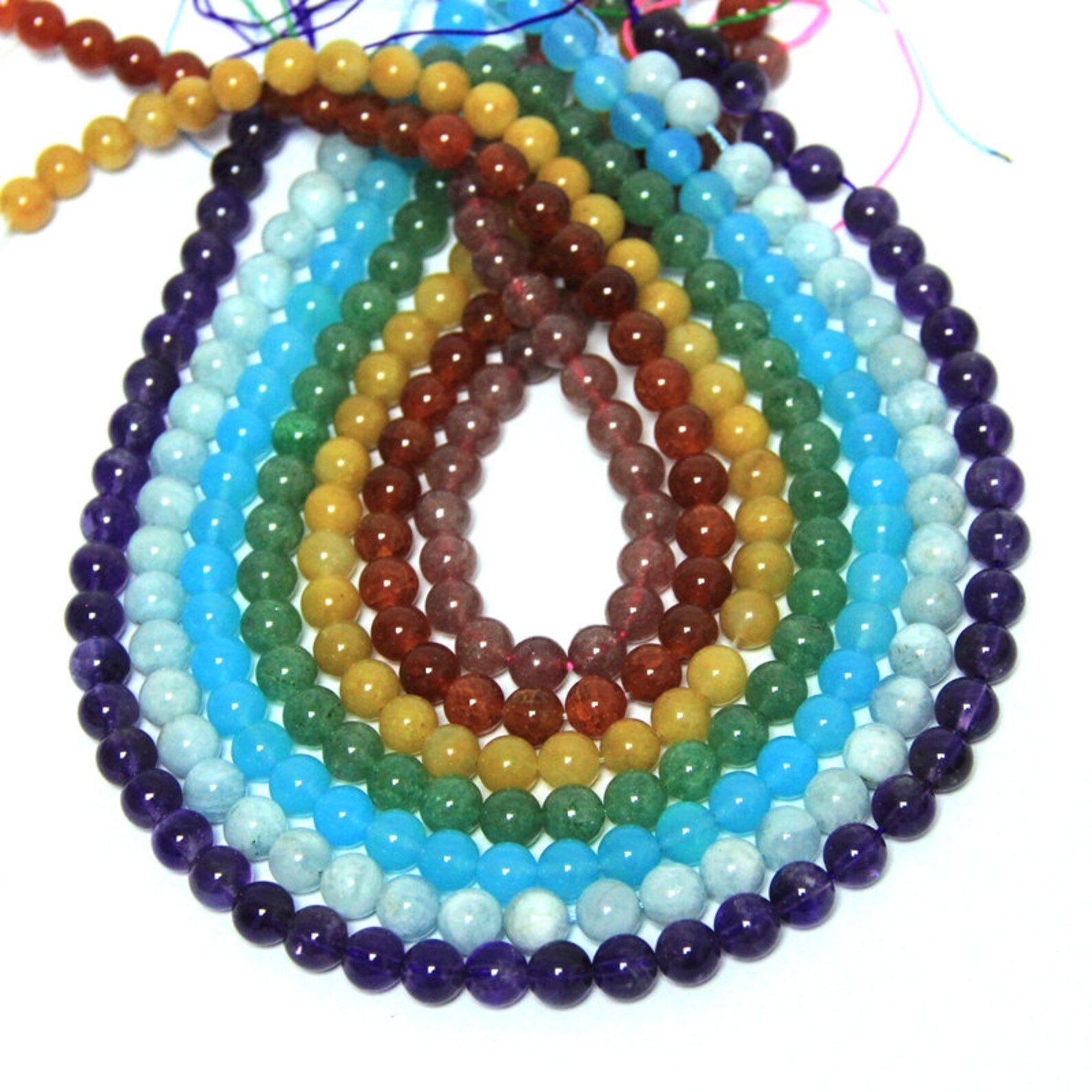 7 Chakra Beads Set 8mm Chakra Stone Set 7 Chakra Gemstone - Etsy