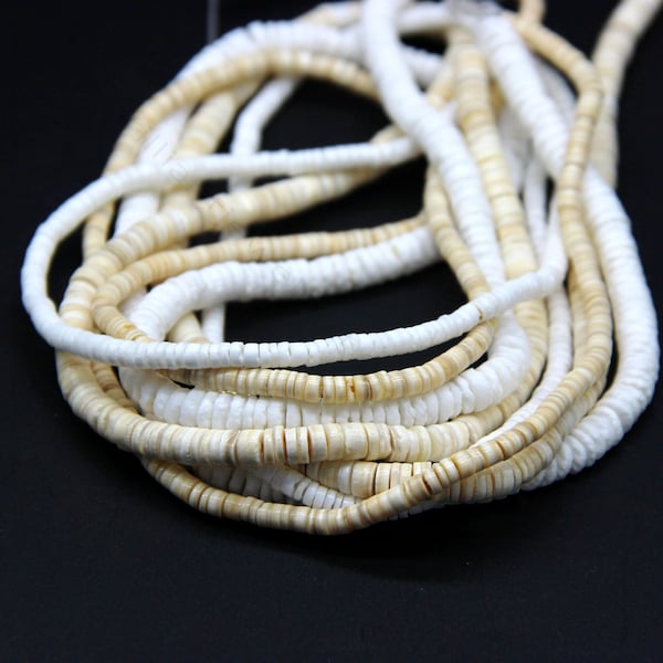 Shell Heishi Beads - Etsy