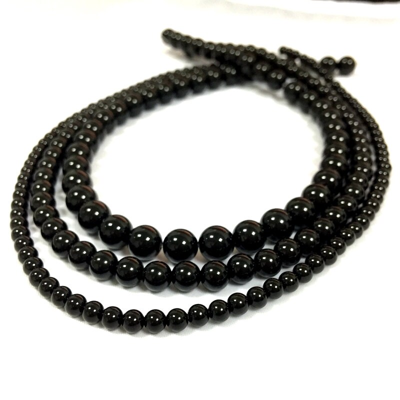 Black Onyx Beads 2mm 3mm 4mm Tiny Black Onyx Gemstone Beads | Etsy