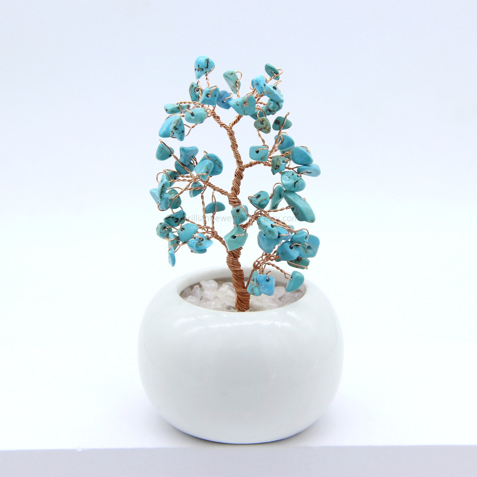 Multi Crystal Treegemstone Wire Sculpture Tree of | Etsy