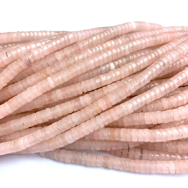 Dyed Pink Jade Heishi Round Beads 3mm 4mmtiny Pink Gemstone - Etsy