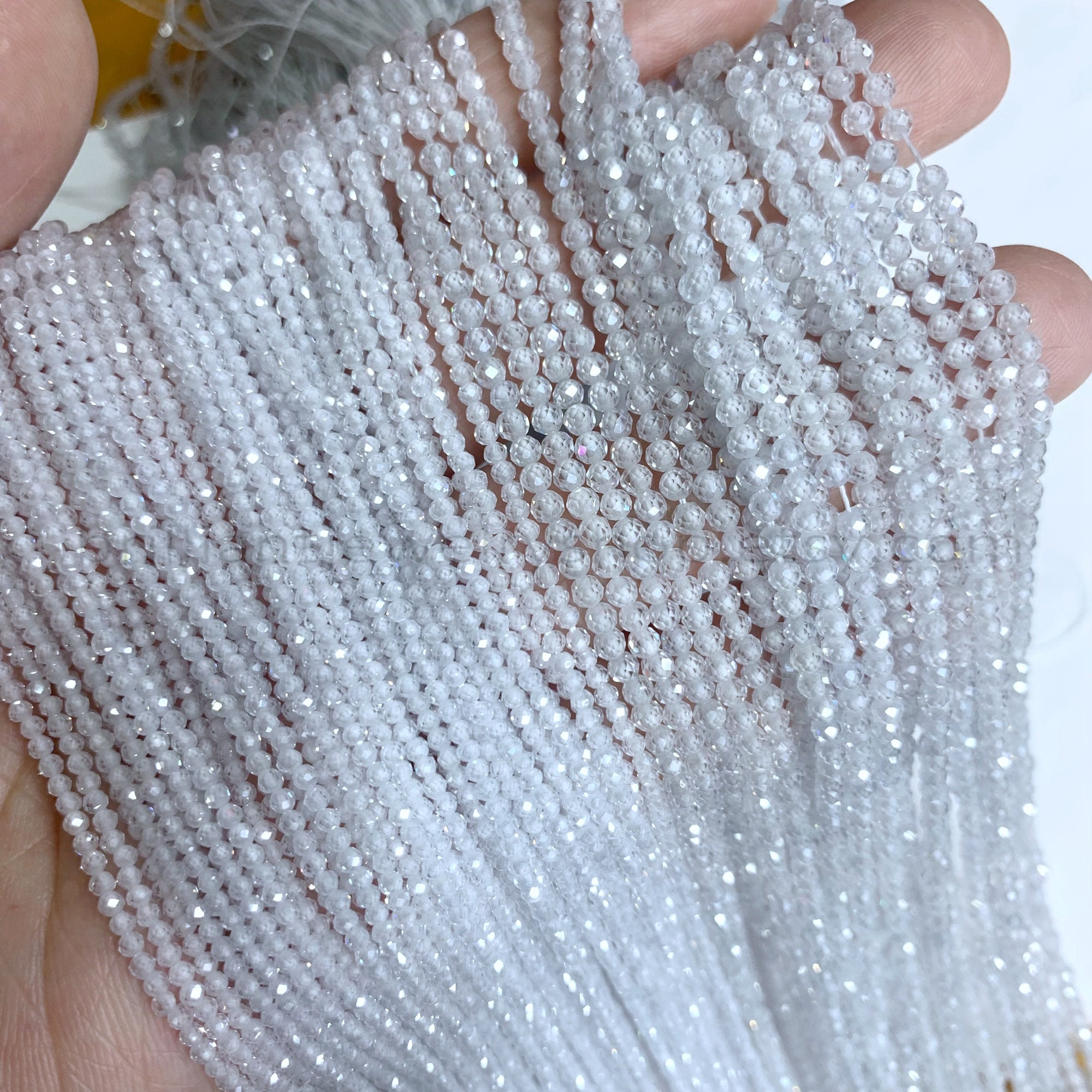 Tiny Cubic Zircon Micro Faceted Beads 2mm 3mm 4mm Small CZ - Etsy