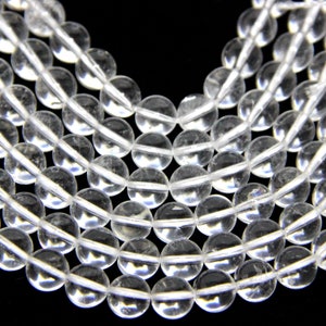 Natural Rock Crystal Beads 4mm 6mm 8mm 10mmclear Quartz - Etsy