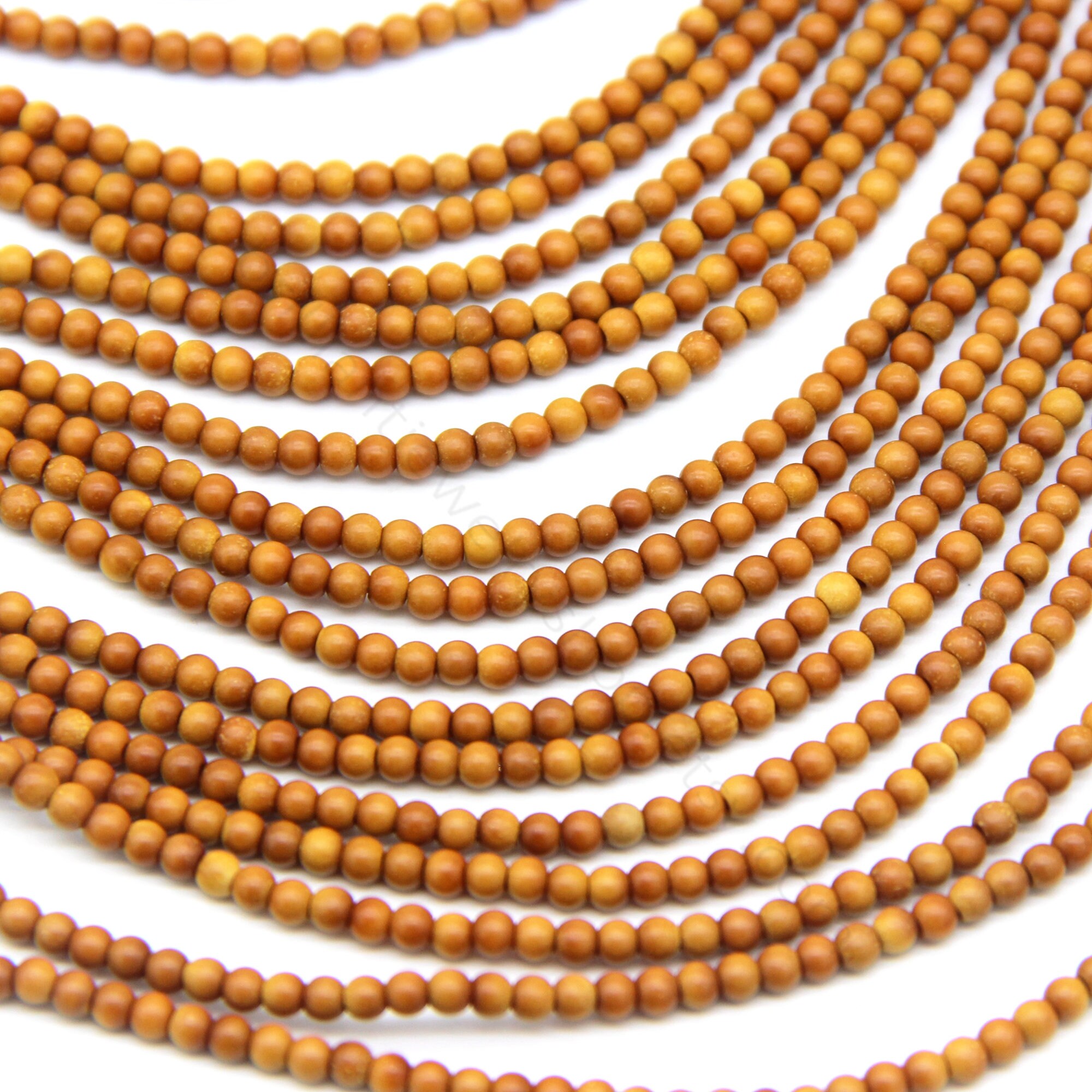 Tiny Olive Wood Round Beads 2.5mm 2.7mm 3mm 4mm High Quality, Natural ...