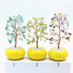 Multi Crystal Tree 2,gemstone Wire Sculpture Tree of Life,citrine Tree ...