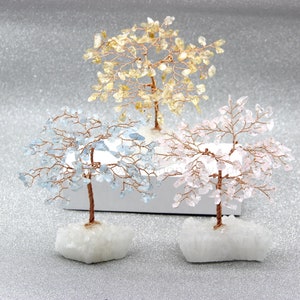 Crystal Tree, Aquamarine Tree, Crystal Cluster Tree, Aquamarine Wire ...