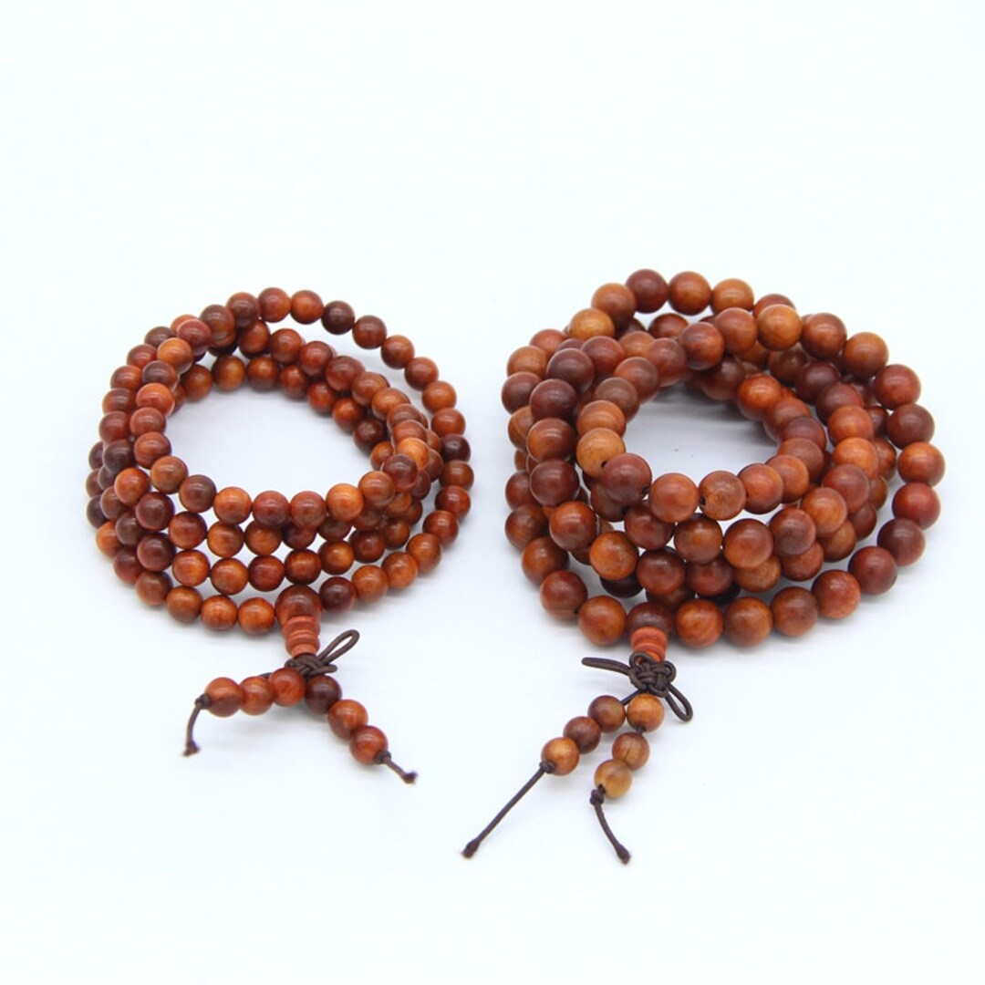 Wood Mala Beads Dragon Bloodwood 108 Mala 6mm 8mm Wood Buddhist Prayer ...