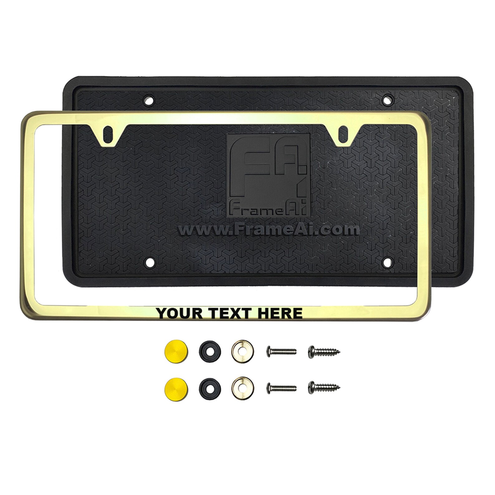 Ka Depot Customize Laser Etched Gold Chrome License Plate | Etsy