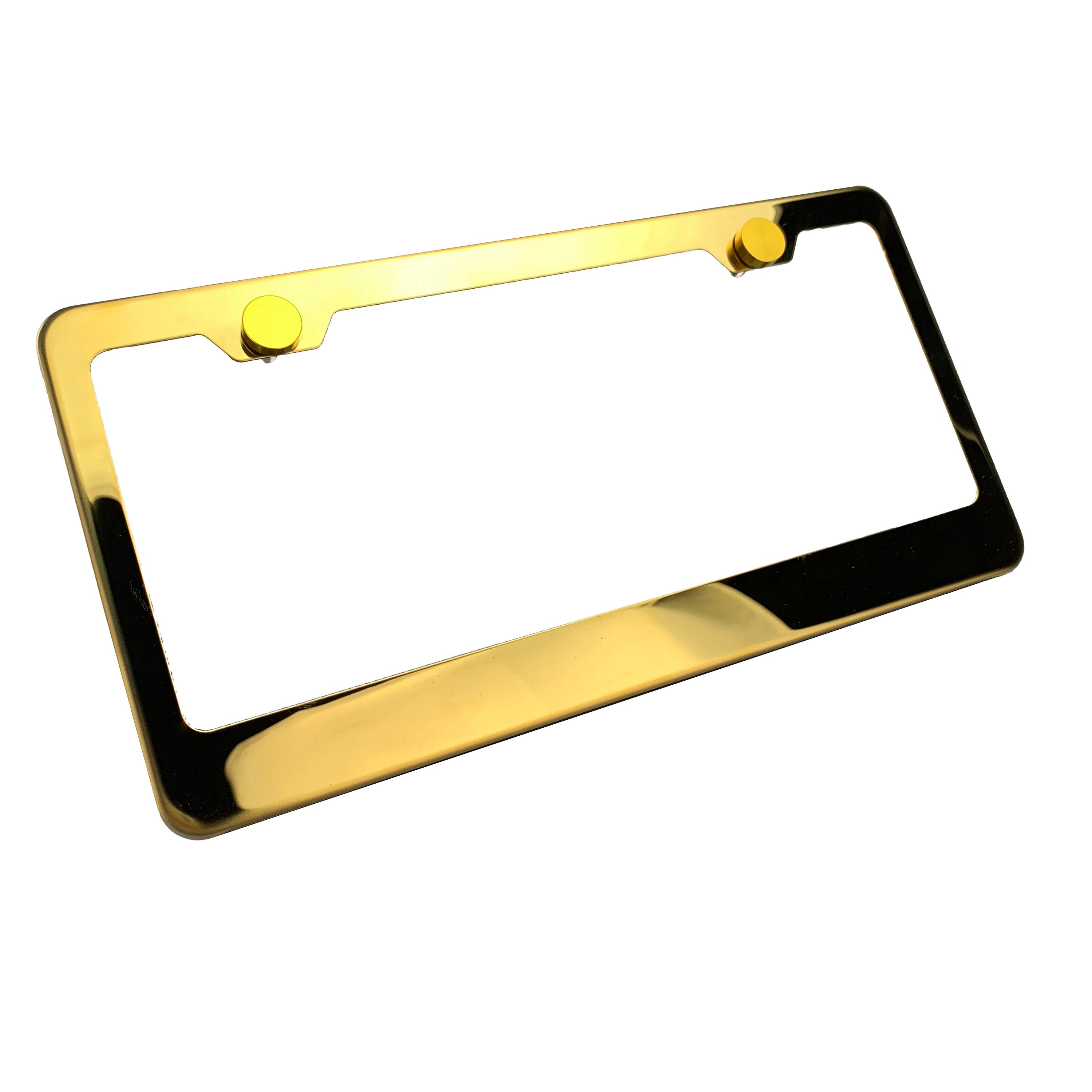 Custom 3D Metal Text Letter Gold Chrome License Plate Frame W/ - Etsy