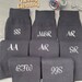 Groomsmen Initial Monogram Socks - Etsy UK