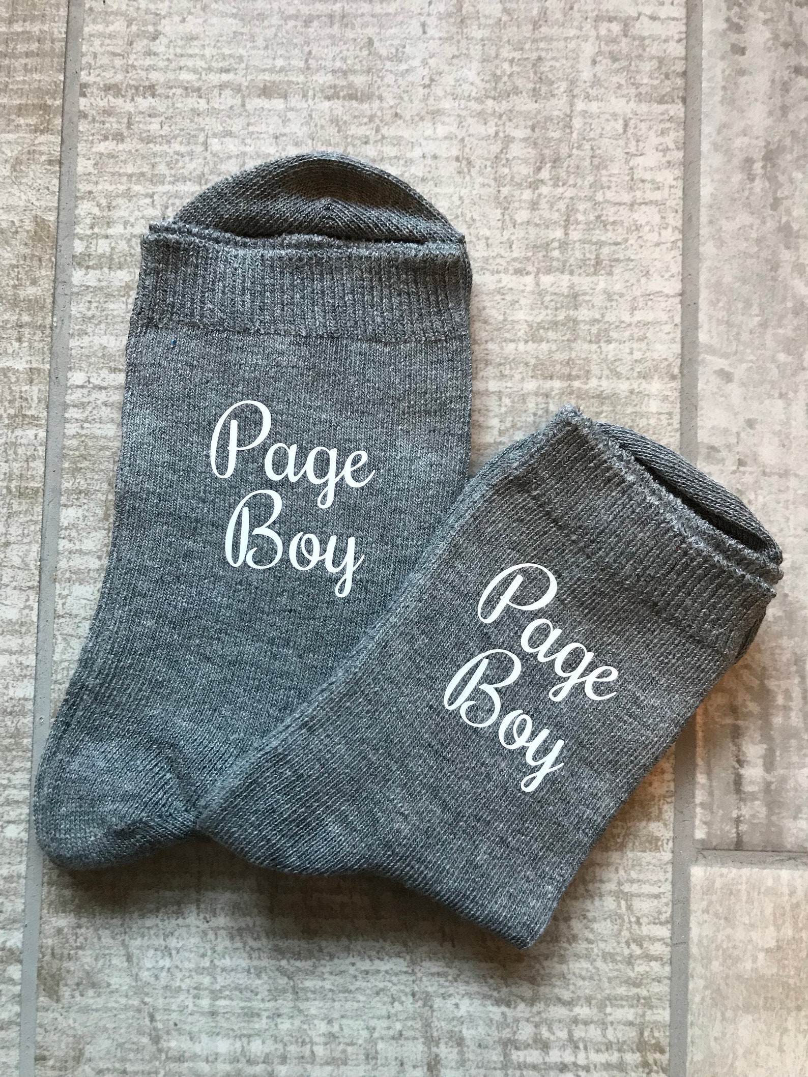 Grey Page Boy Socks - Etsy UK