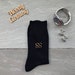 Groomsmen Initial Monogram Socks - Etsy UK