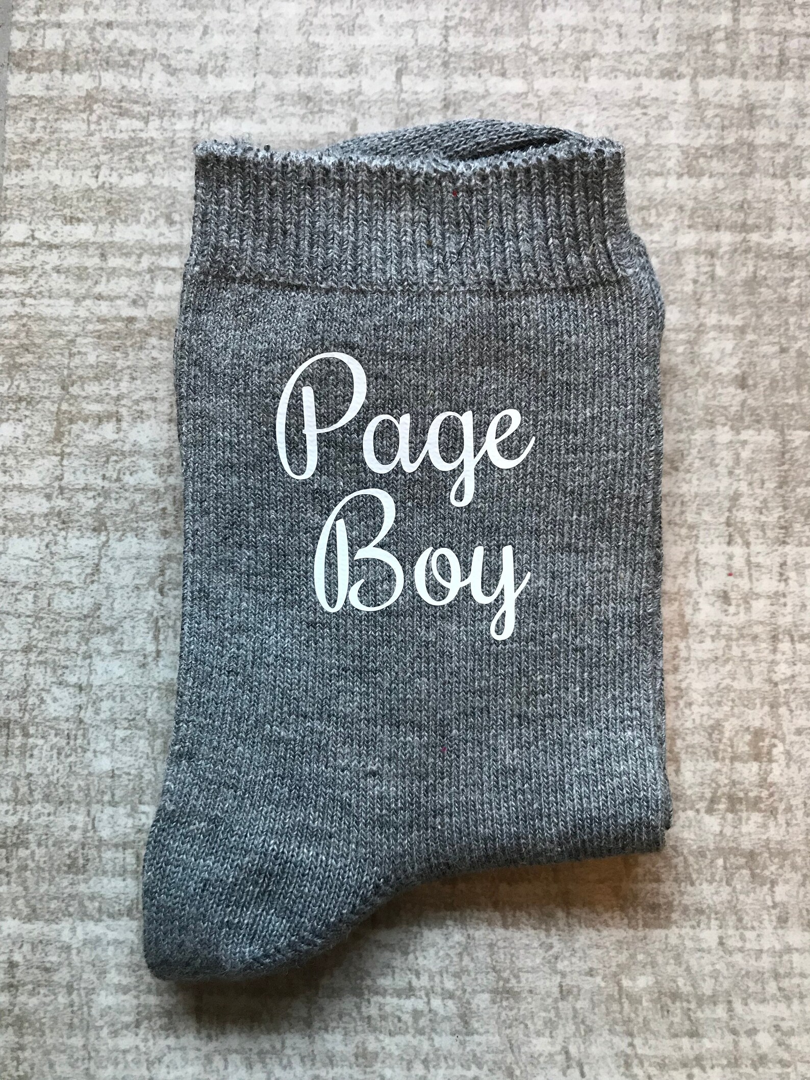 Grey Page Boy Socks - Etsy UK
