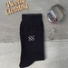 Groomsmen Initial Monogram Socks - Etsy UK