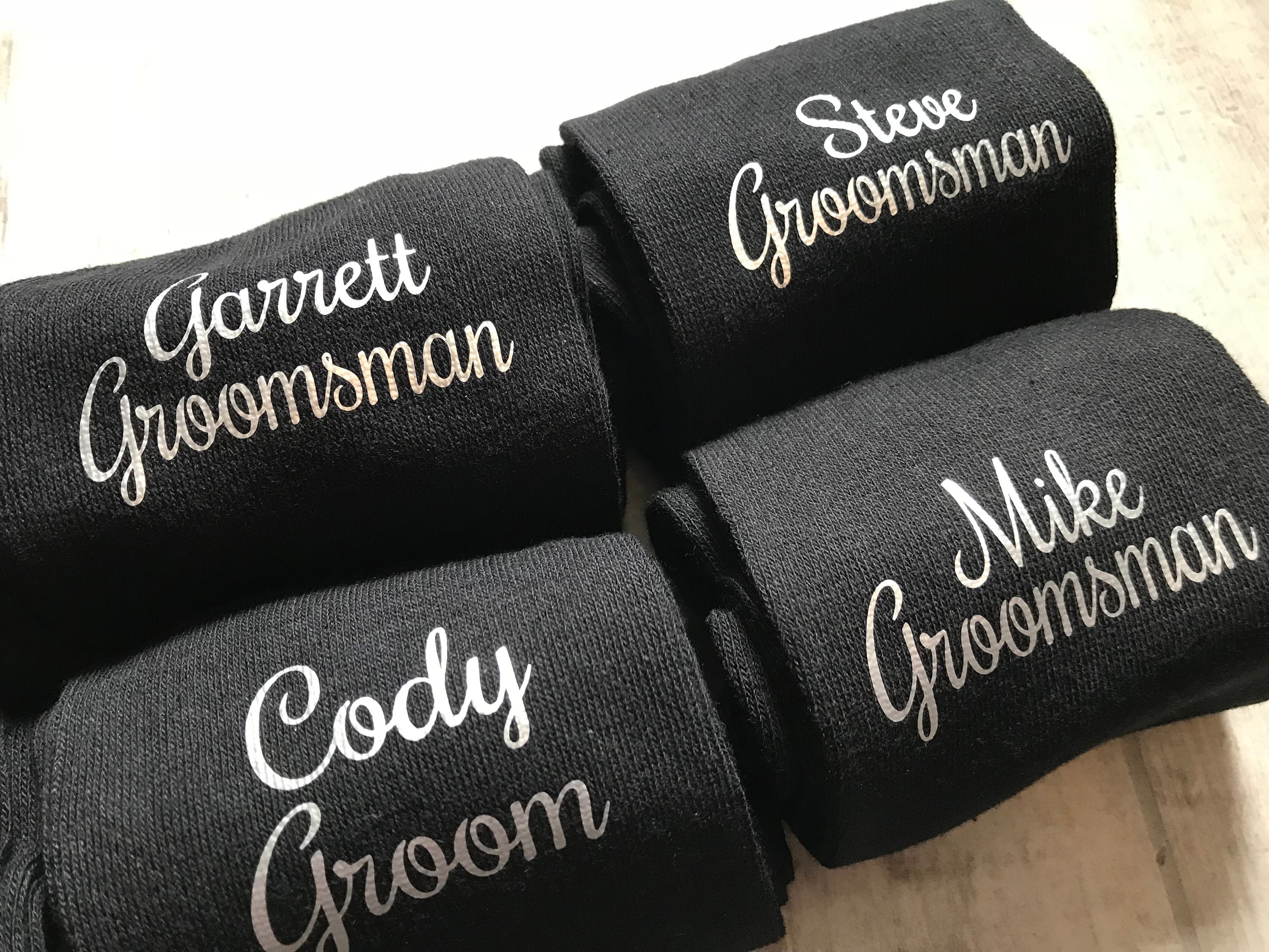 Groom socks groomsmen socks personalised socks groom gift | Etsy