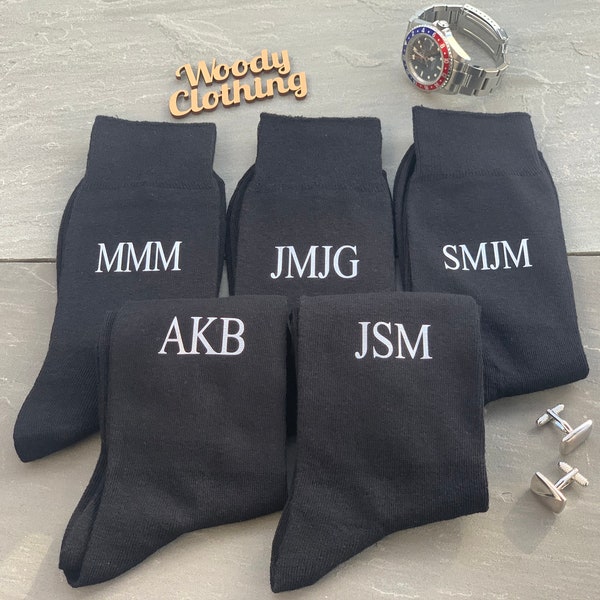 Monogram Socks - Etsy