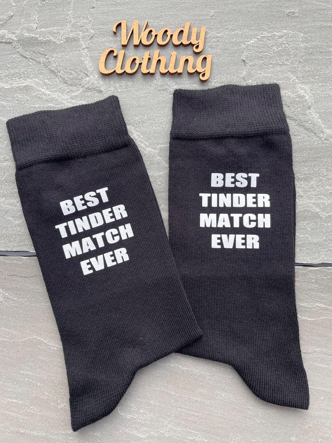 Best Tinder Match Ever Socks, Novelty Boyfriend/girlfriend Gift - Etsy