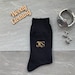 Groomsmen Initial Monogram Socks - Etsy UK