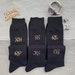 Groomsmen Initial Monogram Socks - Etsy UK
