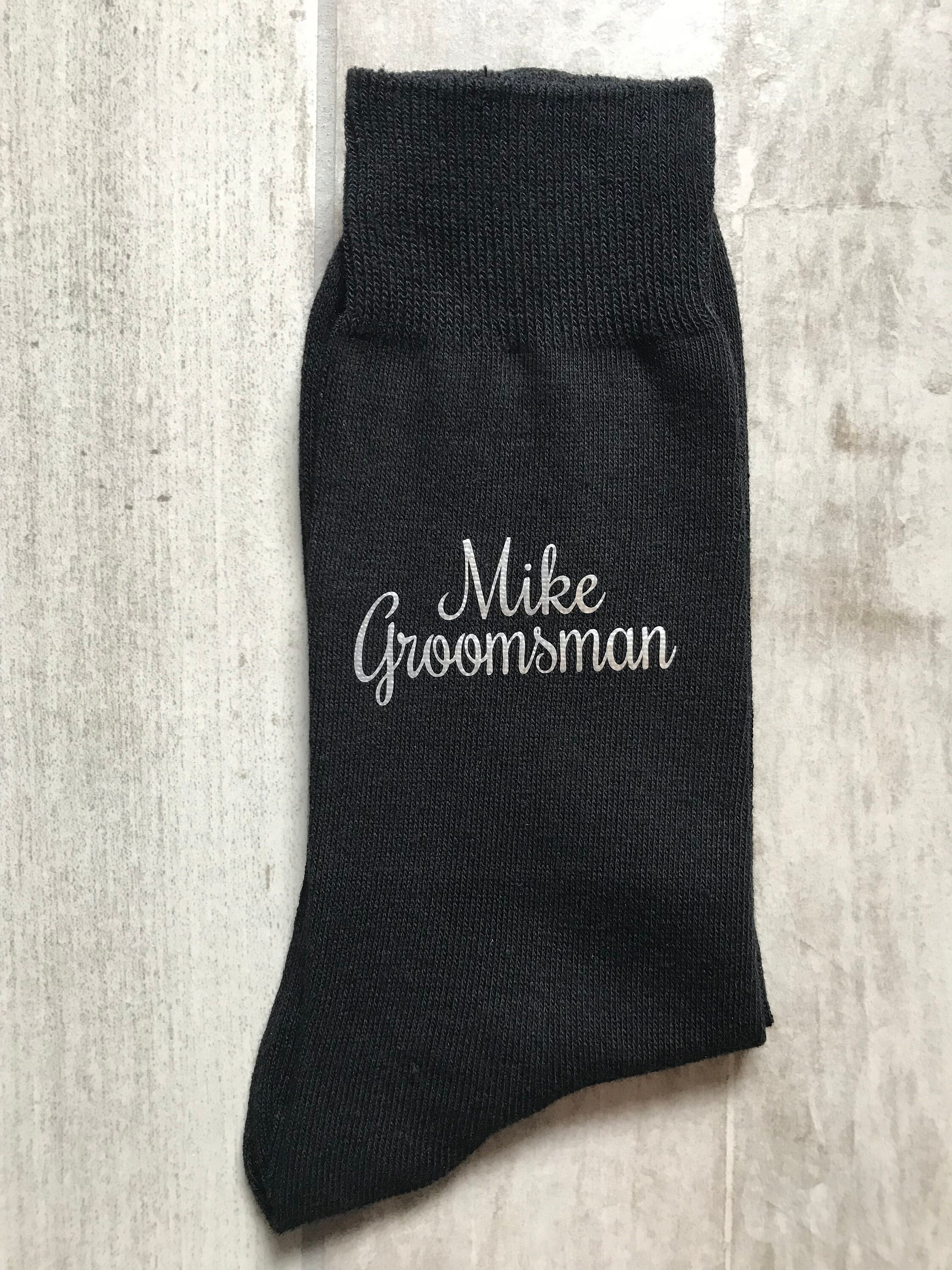 Groom socks groomsmen socks personalised socks groom gift | Etsy