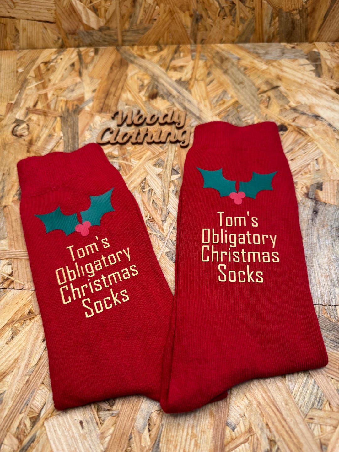 Personalised Christmas Socks: Funny Secret Santa Gift - Etsy UK