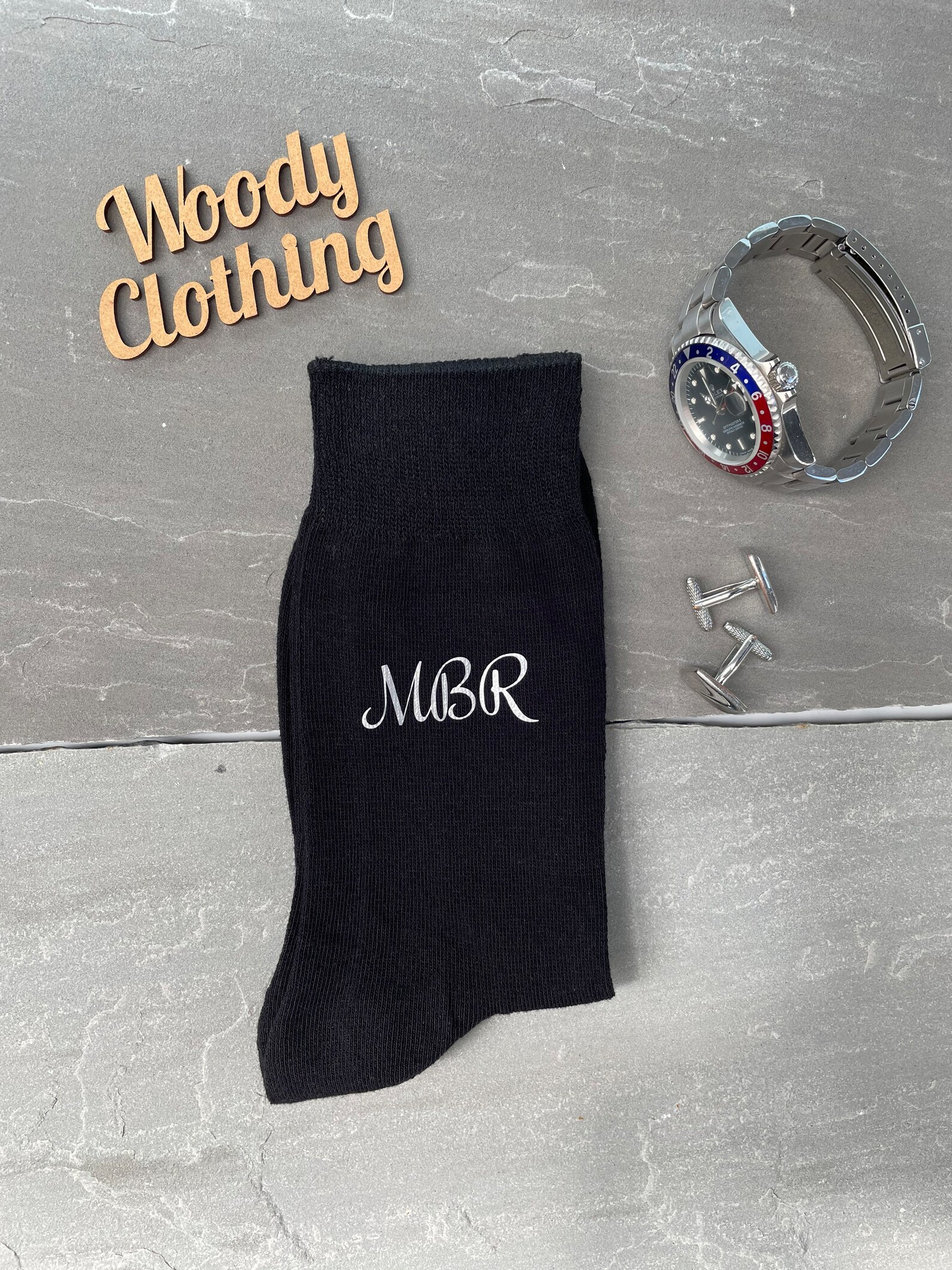 Groomsmen Initial Monogram Socks - Etsy UK