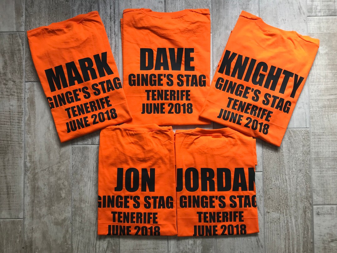 Personalised Stag Party T-shirts: Groomsmen Bachelor Party Tees - Etsy