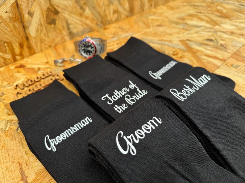 Personalised Groomsmen Socks: Wedding Party Gift - Etsy
